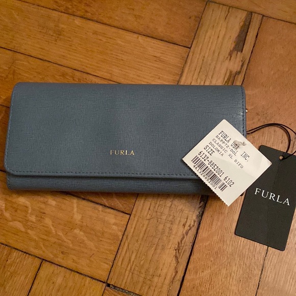 Furla | Bags | Never Used Blue Furla Wallet | Poshmark
